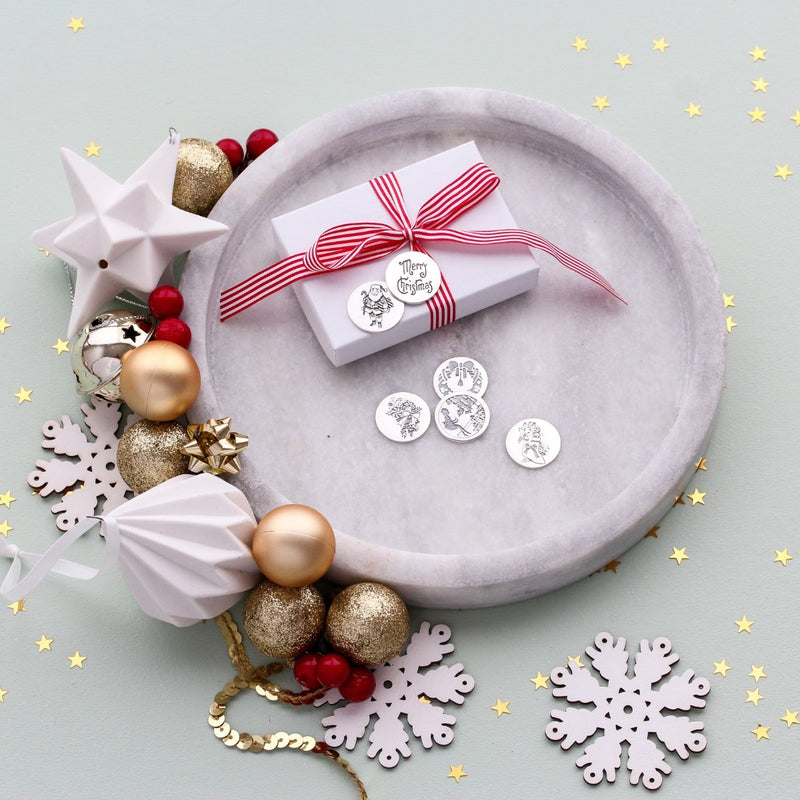 Christmas Pudding Coins in Solid Silver | Heirloom Quality