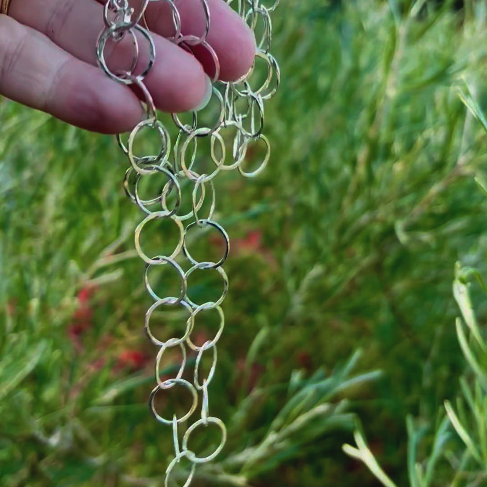 Handmade Sterling Silver Chain Necklace - Artisan Link Chain