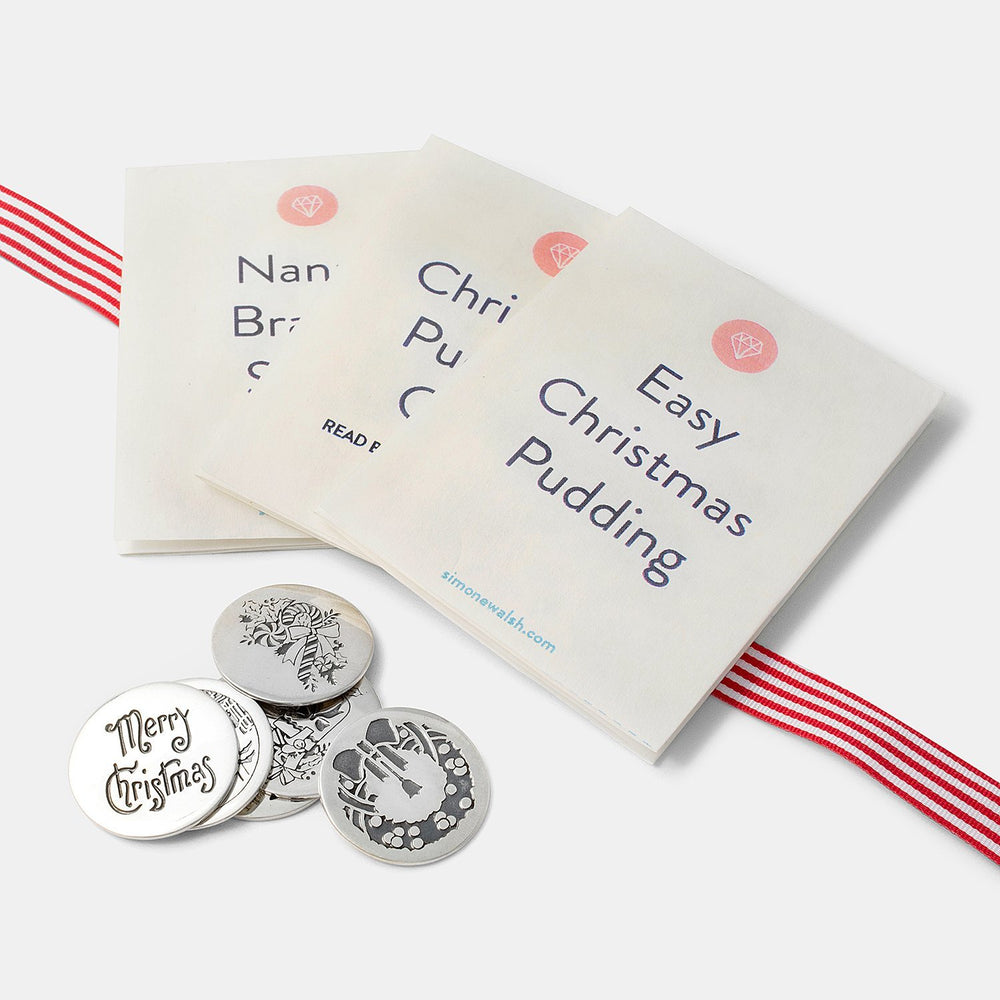 Christmas Pudding Coins in Solid Silver | Heirloom Quality