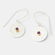 Heart & Rose Garnet Amulet Drop Earrings | Simone Walsh